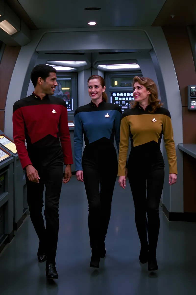 Star Trek TNG uniforms (5 variants + Geordi Visor) (Flux) - Season 3 ...