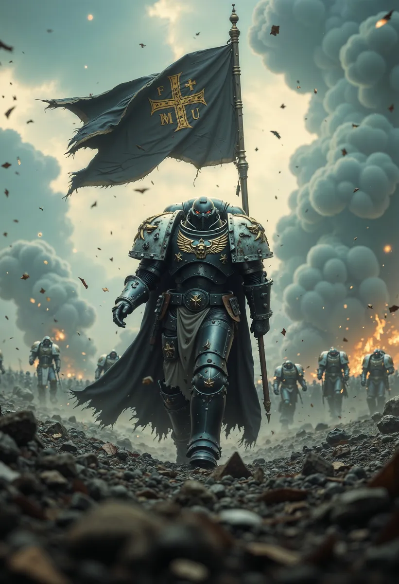 The Space Marines Warhammer 40K | Flux + Pony + illustrious - Black ...