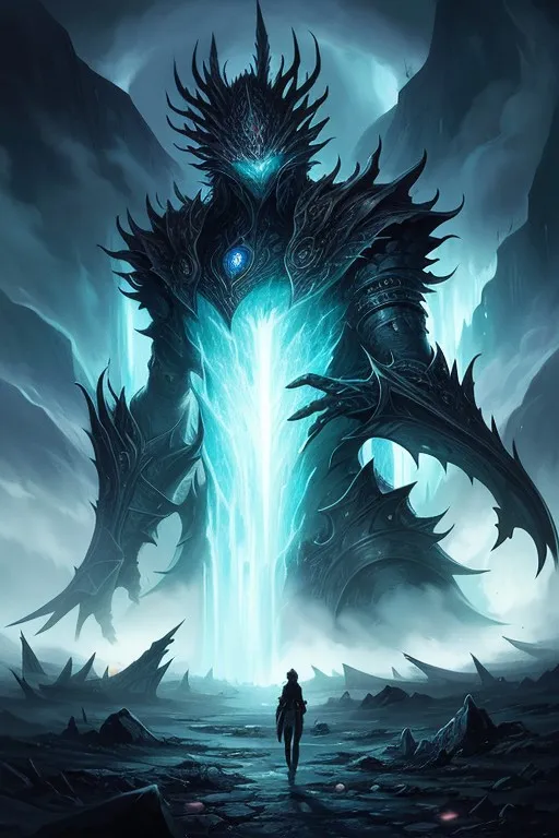 Fantasy Giant Emitting Elemental Energy - AI Image Gallery | Diffus
