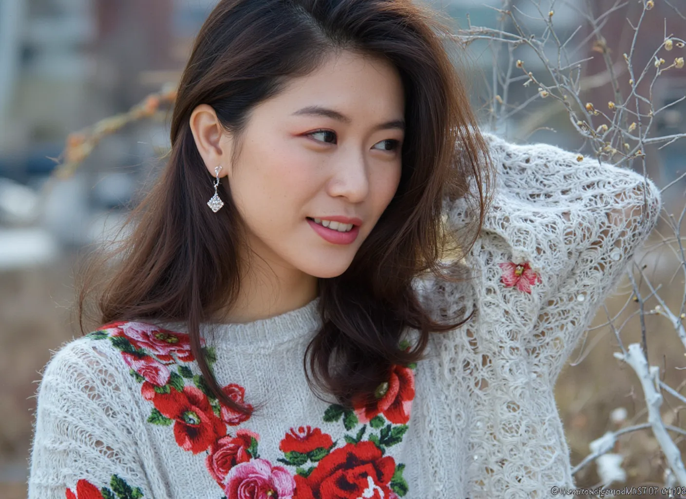 Ritratto in Primo Piano di Modella Asiatica in Fotorealismo - Galleria ...