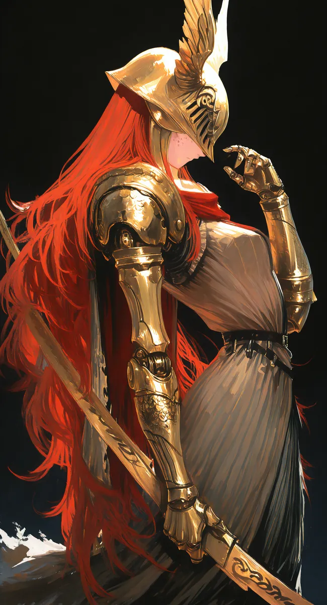 Malenia Blade of Miquella with Golden Armor - AI Image Gallery | Diffus