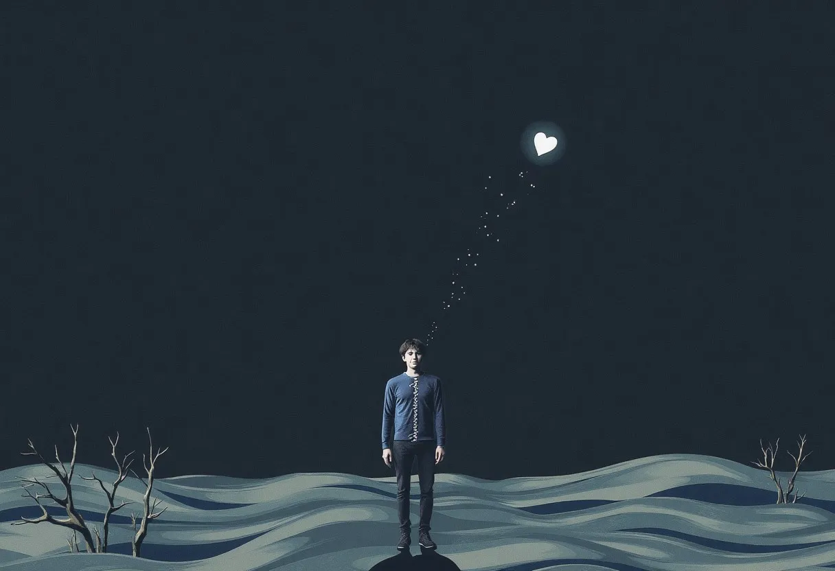 Solitary Figure with Broken Heart in 90s CGI Style - AI Image Gallery ...
