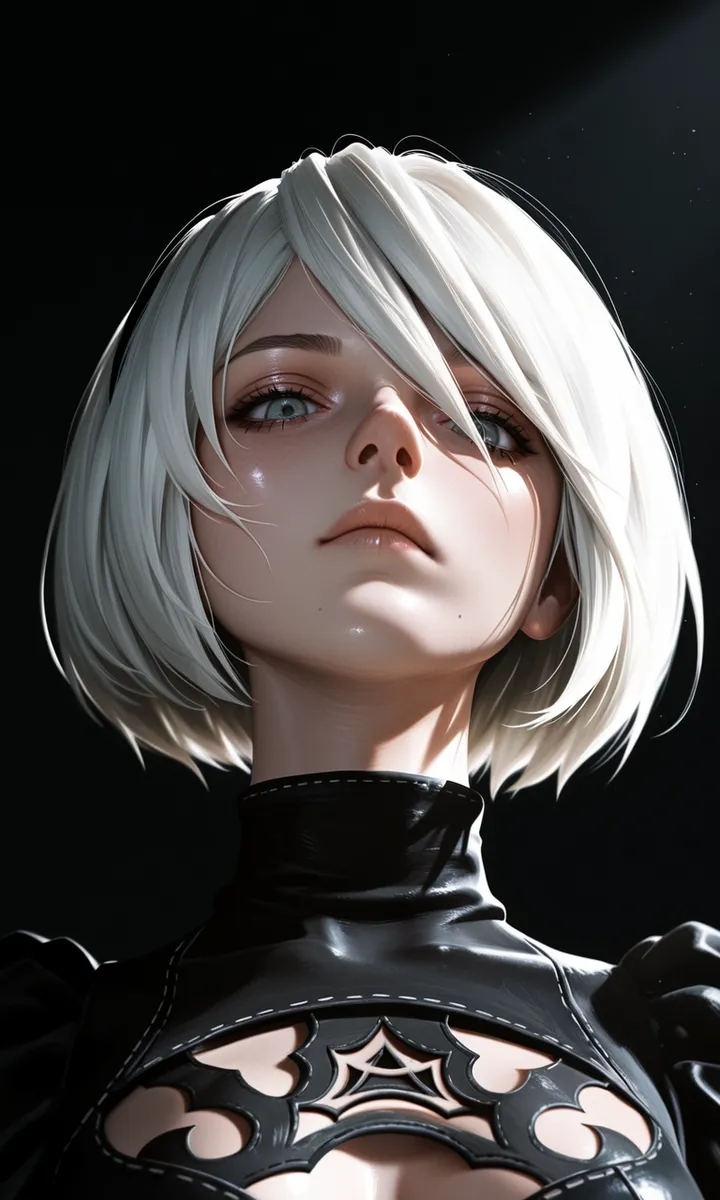 2B Closeup Portrait from Nier Automata - AI Image Gallery | Diffus