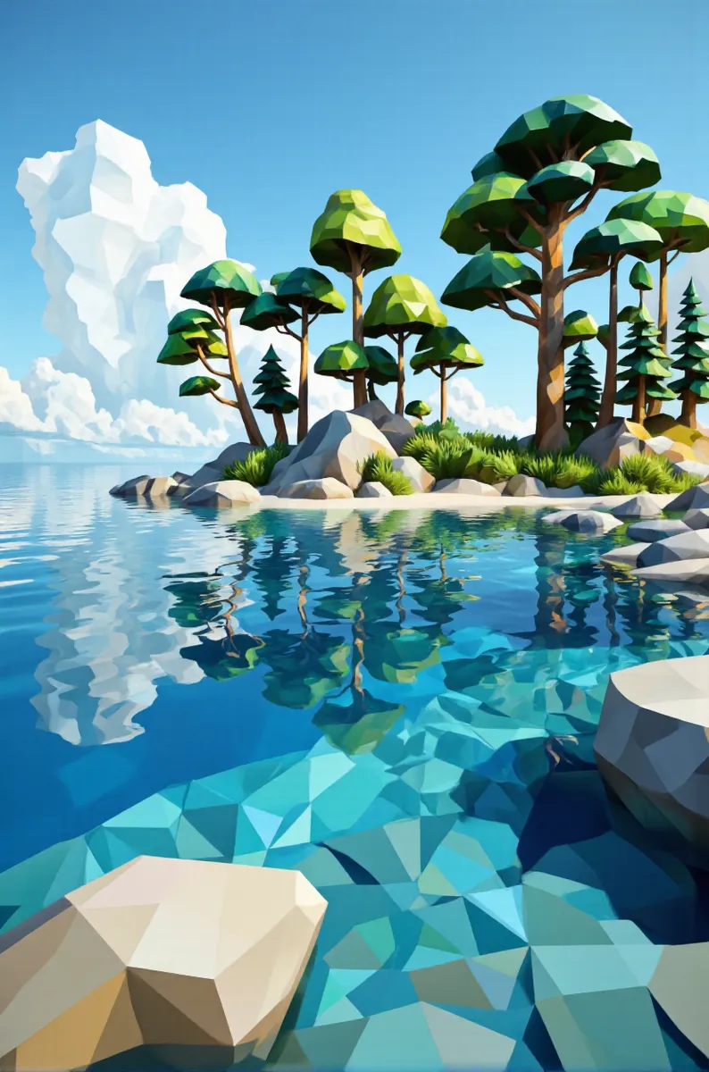 Low-Poly Art - V1 - Flux.1 D | Diffus