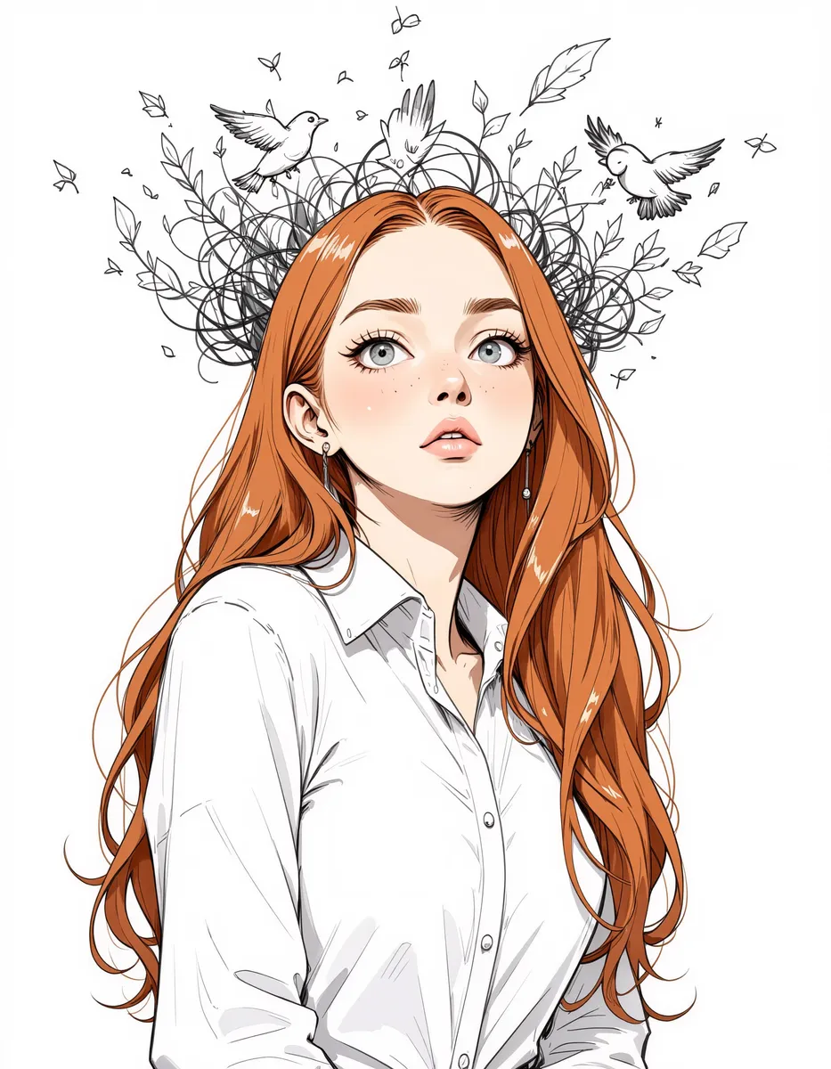 Anya (Digital line art) - v1.0 - Flux.1 D | Diffus