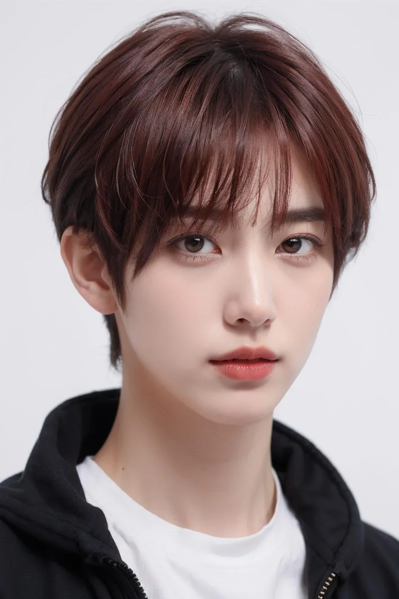 Red Hair Undercut Fade Boy Portrait - Stable Diffusion AI Image | Diffus