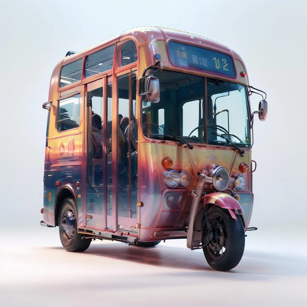 Cute Bus with See-Through Design | Diffus