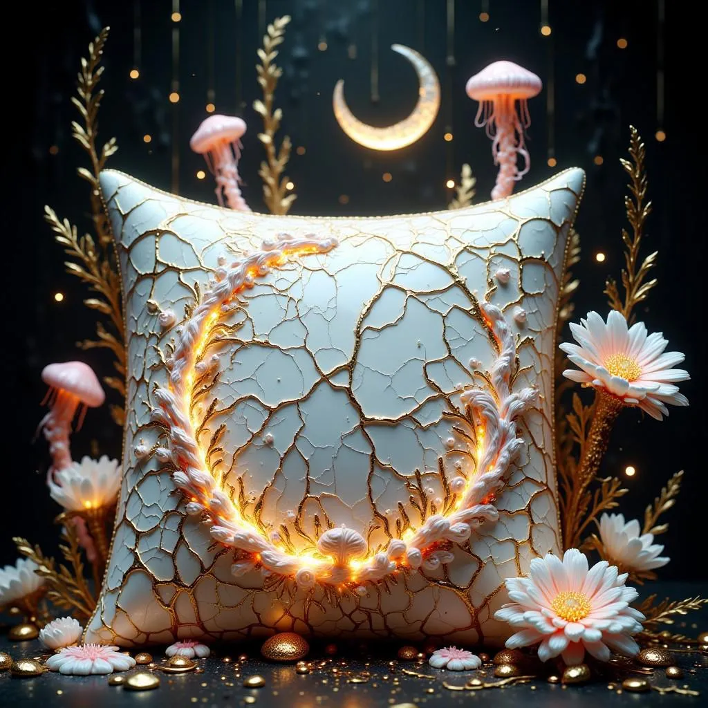 Golden Cracks on White Flux - v1.0 - Flux.1 D | Diffus